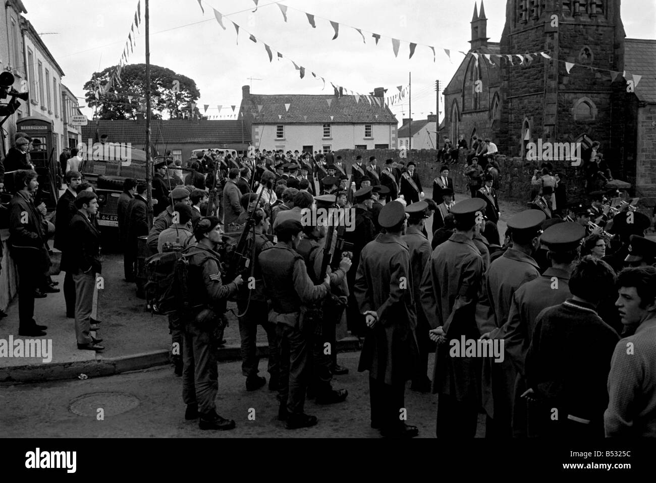 Orange Day Parade in Pomeroy Co. Tyrone. Northern Ireland. July 1970 70 ...