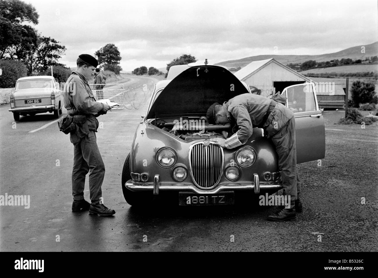 Border crossing Black and White Stock Photos & Images - Alamy