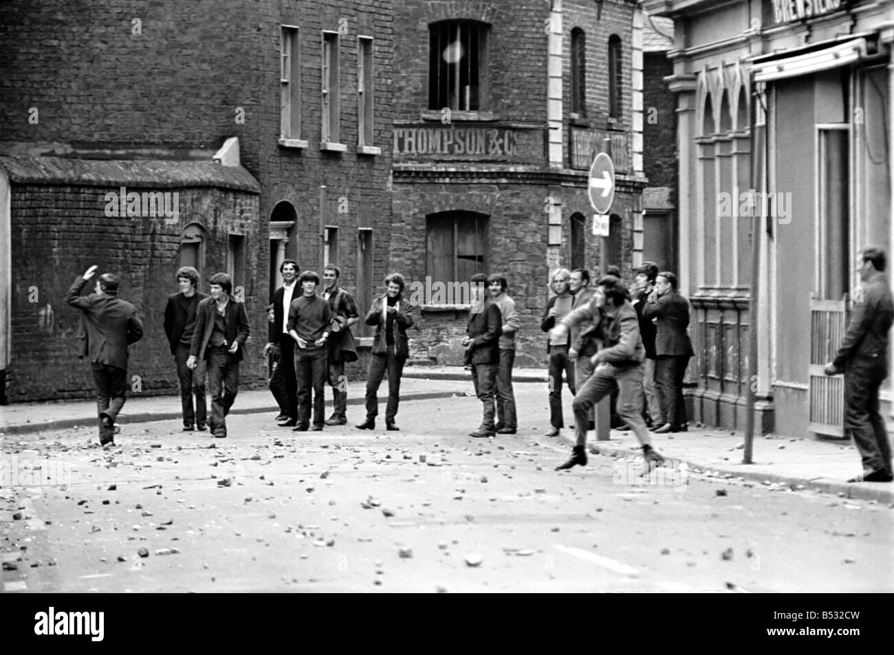 Northern Ireland Aug. 1969. General Scenes of rioting in Londonderry ...