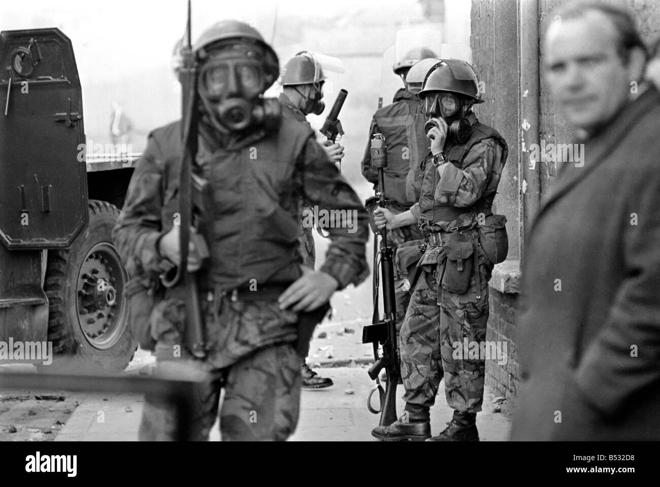 Northern Ireland Sept. 1971, Rioting in the Bogside, Londonderry where ...