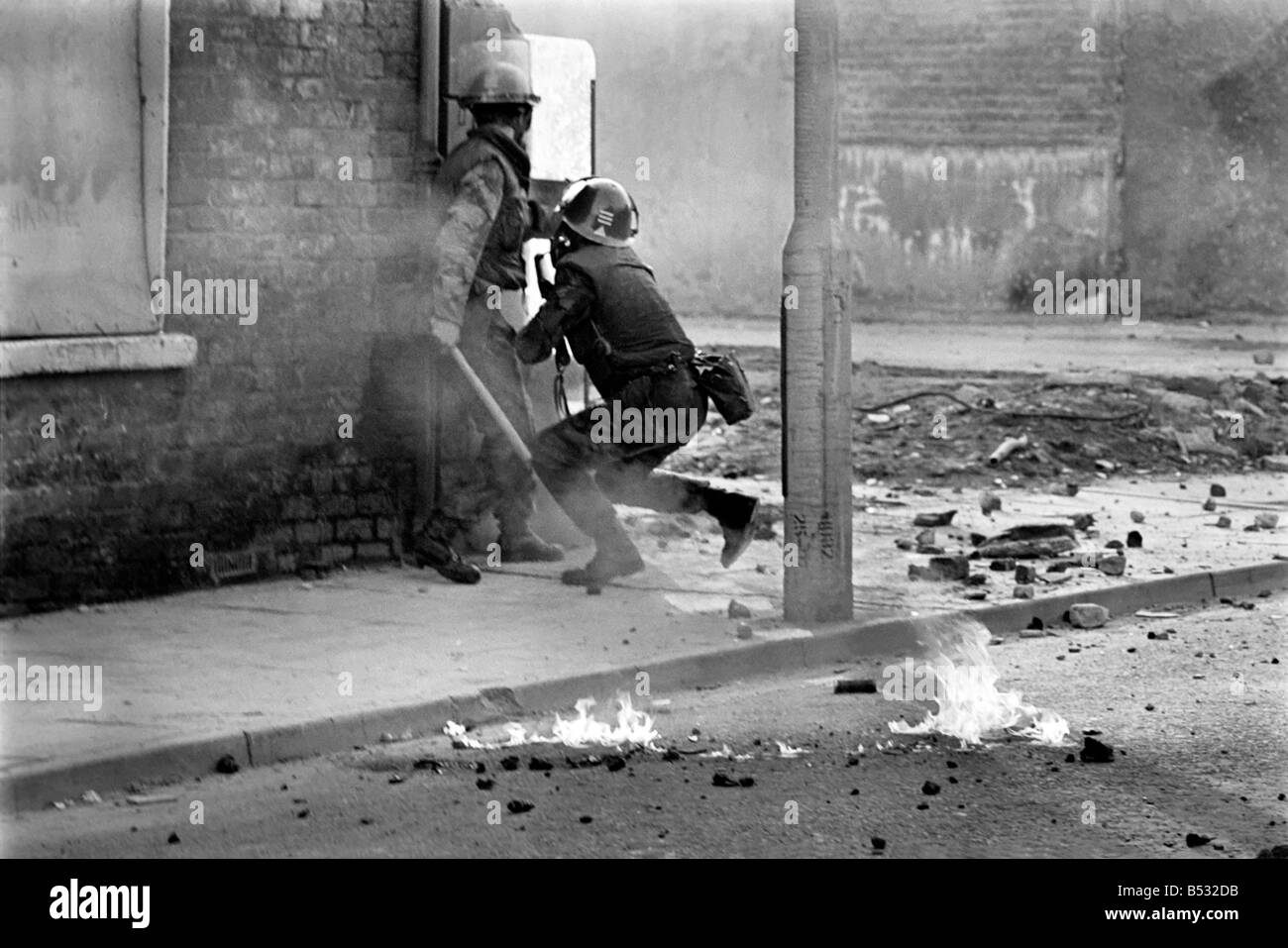 Northern Ireland Sept. 1971, Rioting in the Bogside, Londonderry where ...