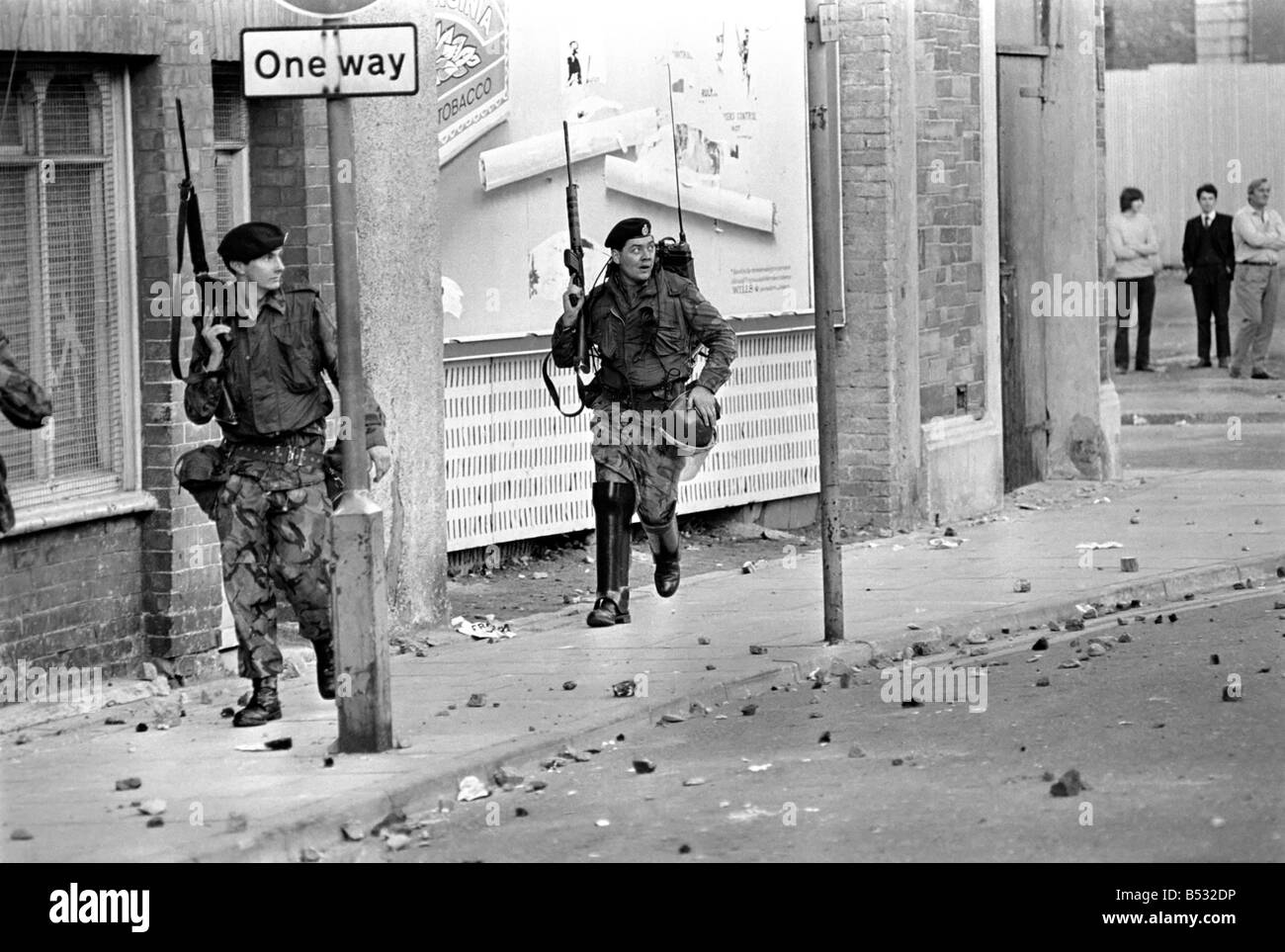 Northern Ireland Sept. 1971, Rioting in the Bogside, Londonderry where ...