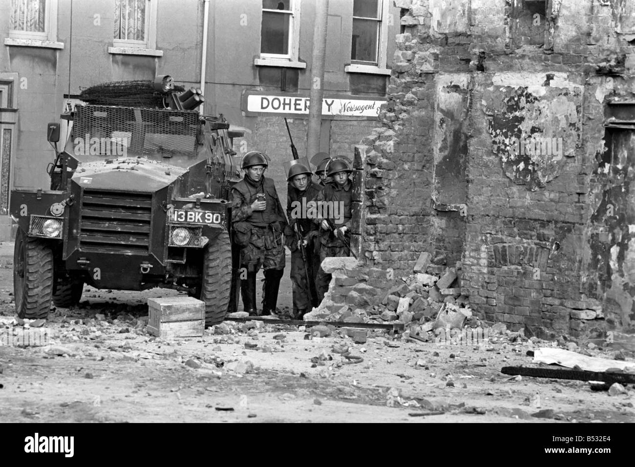 Northern Ireland Sept. 1971, Rioting in the Bogside, Londonderry where ...
