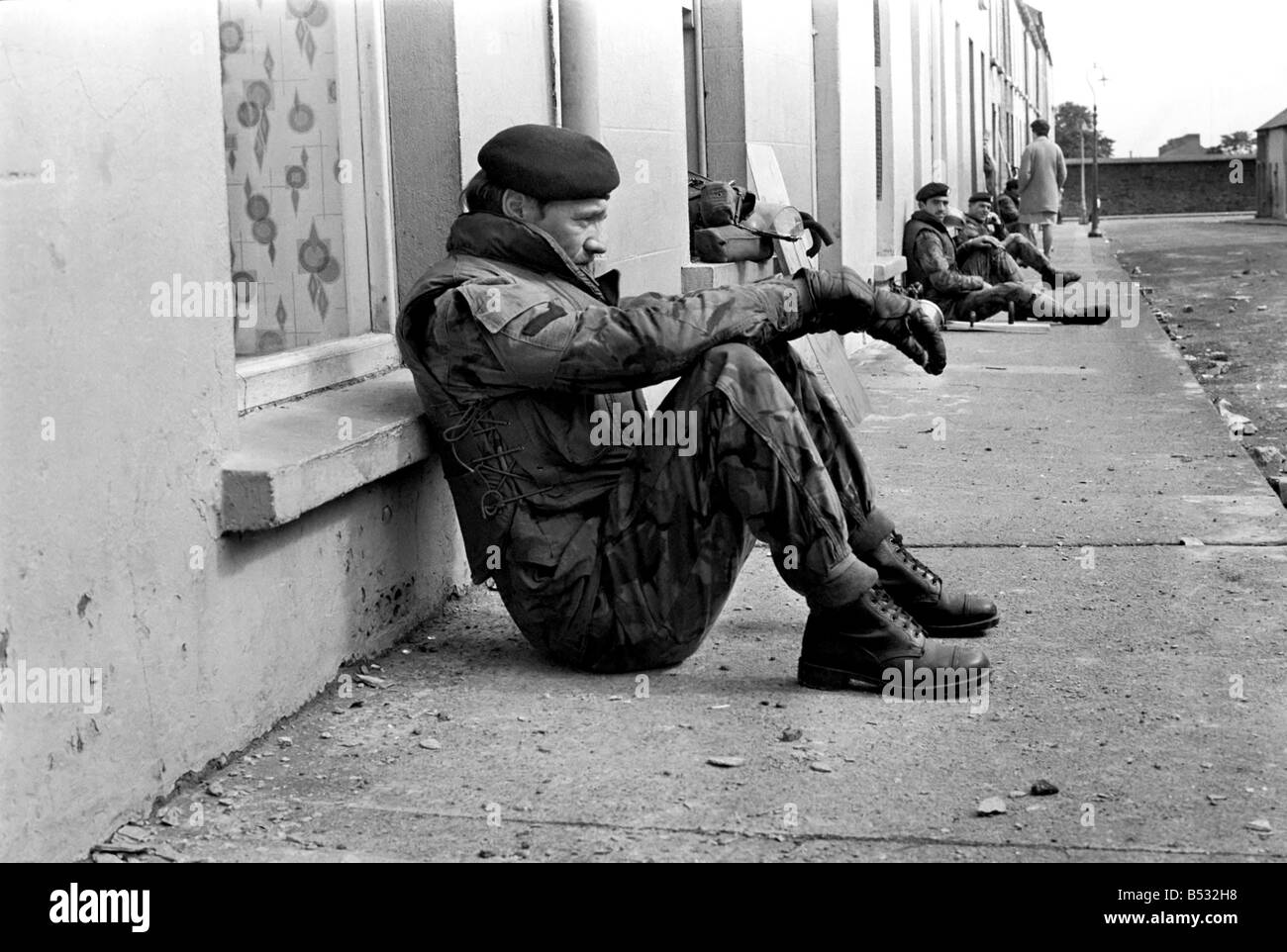 Northern Ireland Aug. 1971. British soldiers seen here on patrol in the ...