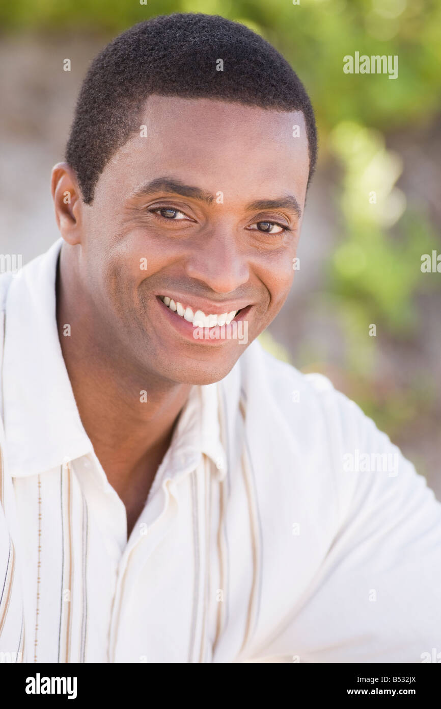 African man smiling Stock Photo - Alamy