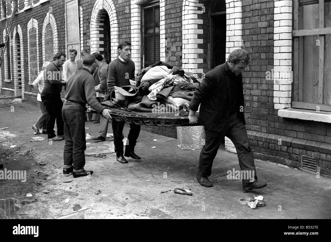 Northern Ireland August 1971, Residents moving out of Blyth Street ...