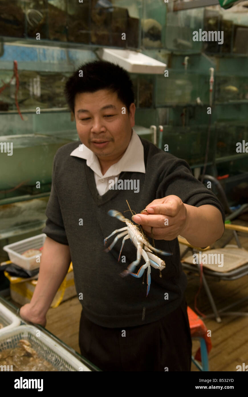 At one of Beijing fish market Stock Photo - Alamy