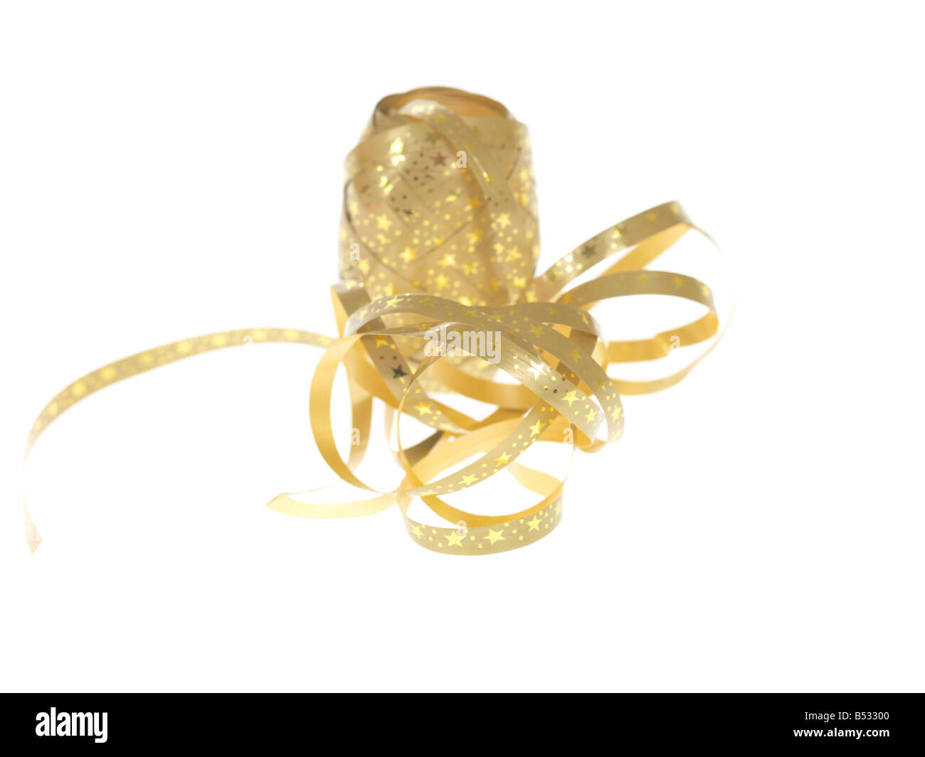 Gold Christmas Ribbon Stock Photo - Alamy