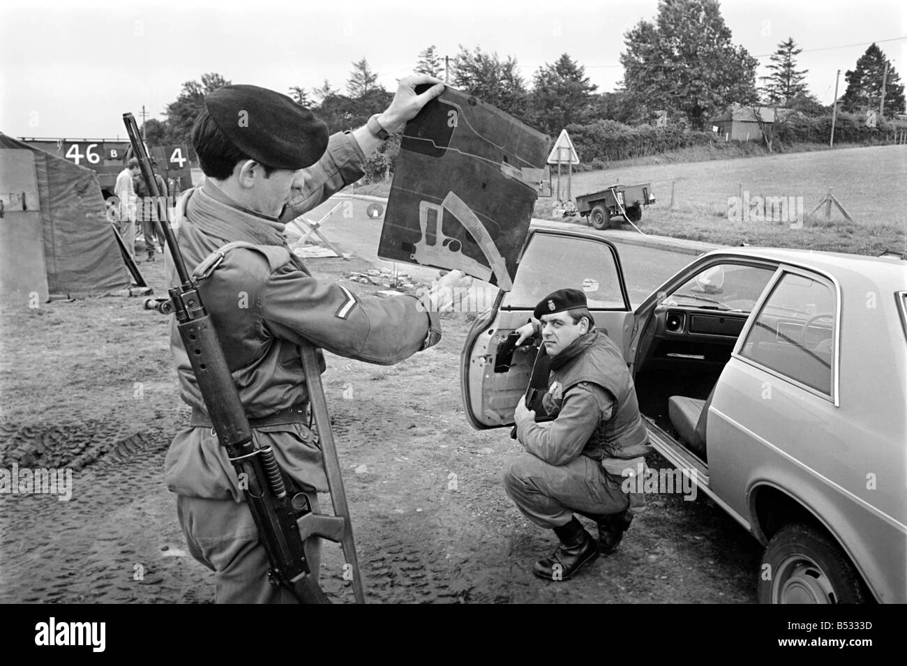 Military checkpoint northern ireland hi-res stock photography and ...