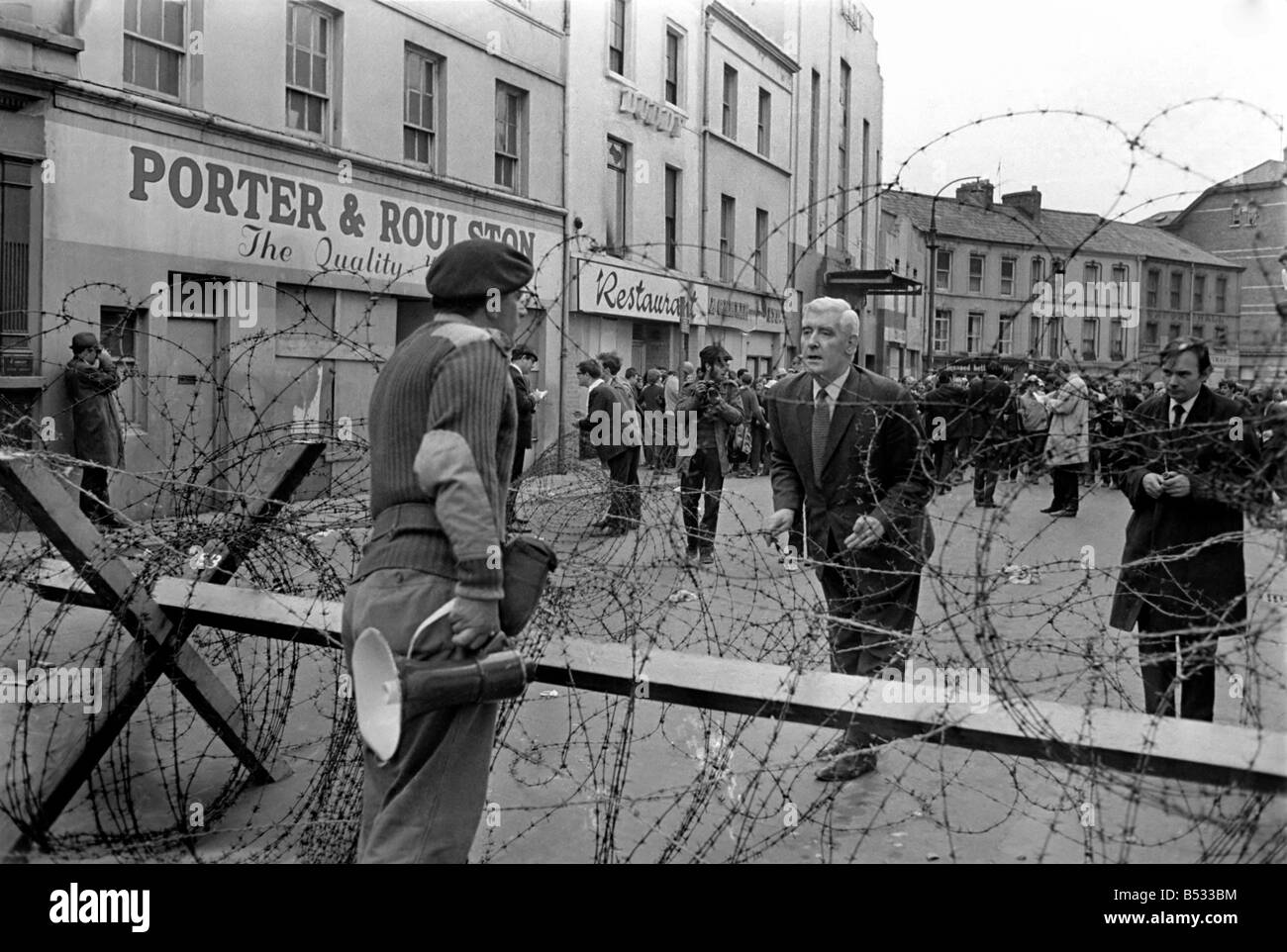 Northern Ireland Aug. 1969. Elements of the British Army are deployed ...
