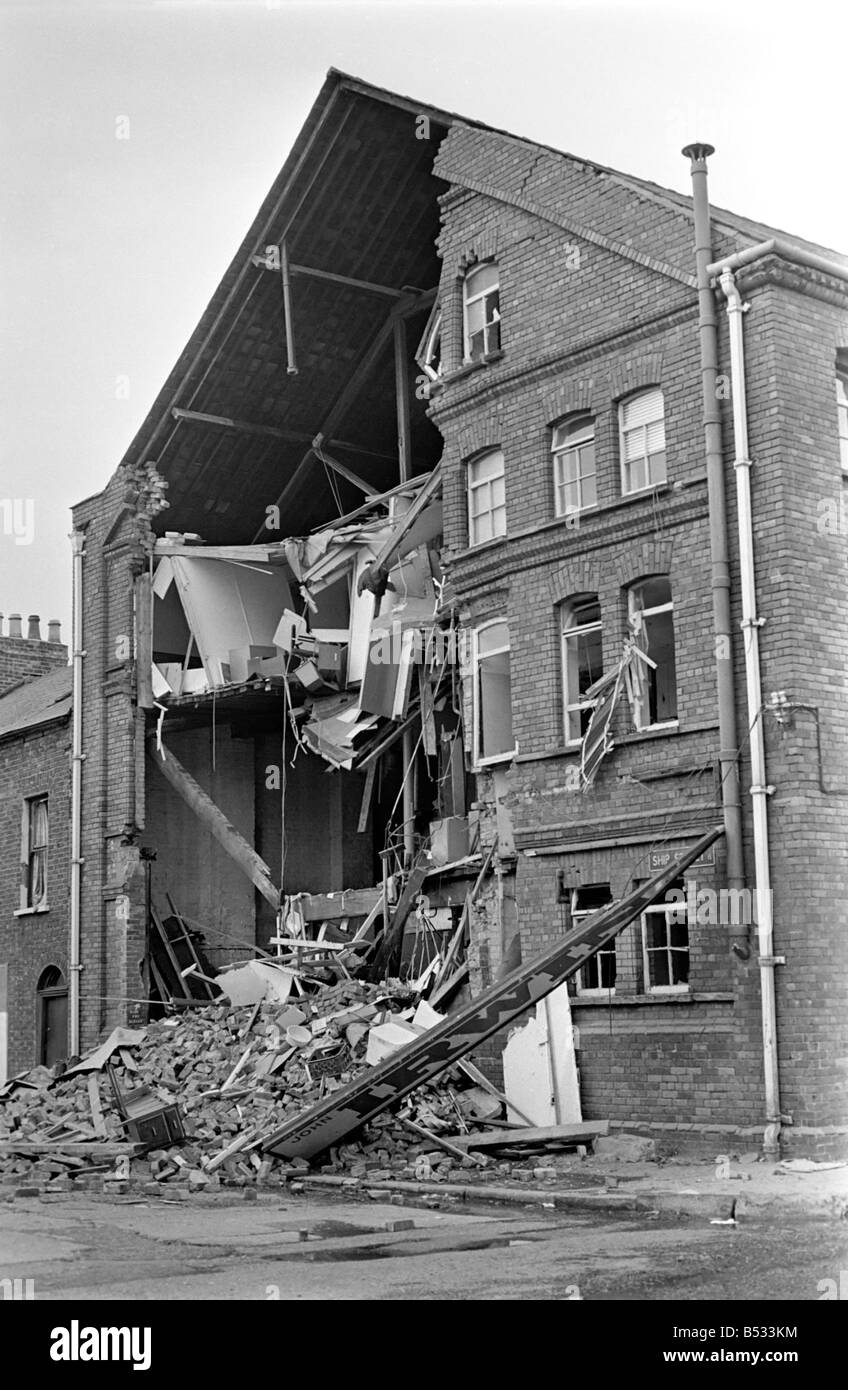 Northern Ireland July 1972 General scenes of devastation following a ...