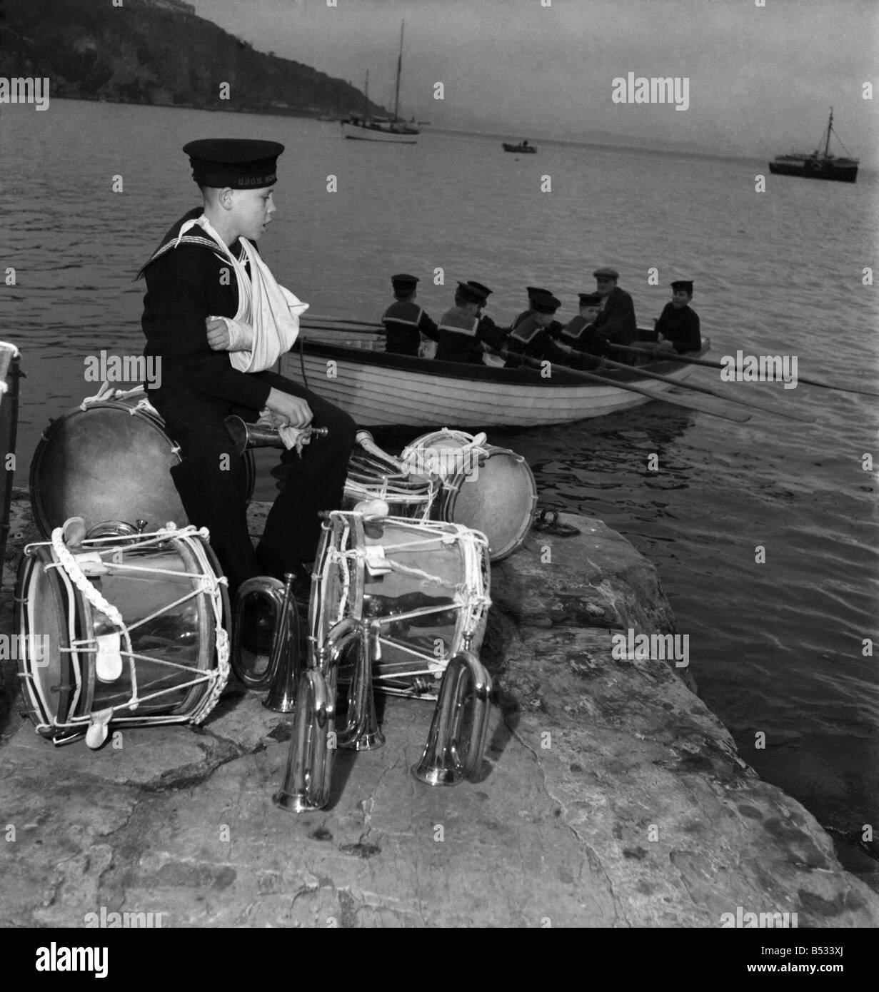 Ron Mitchell at the Brixham Seamen's orphans' home. March 1952 C1255 ...