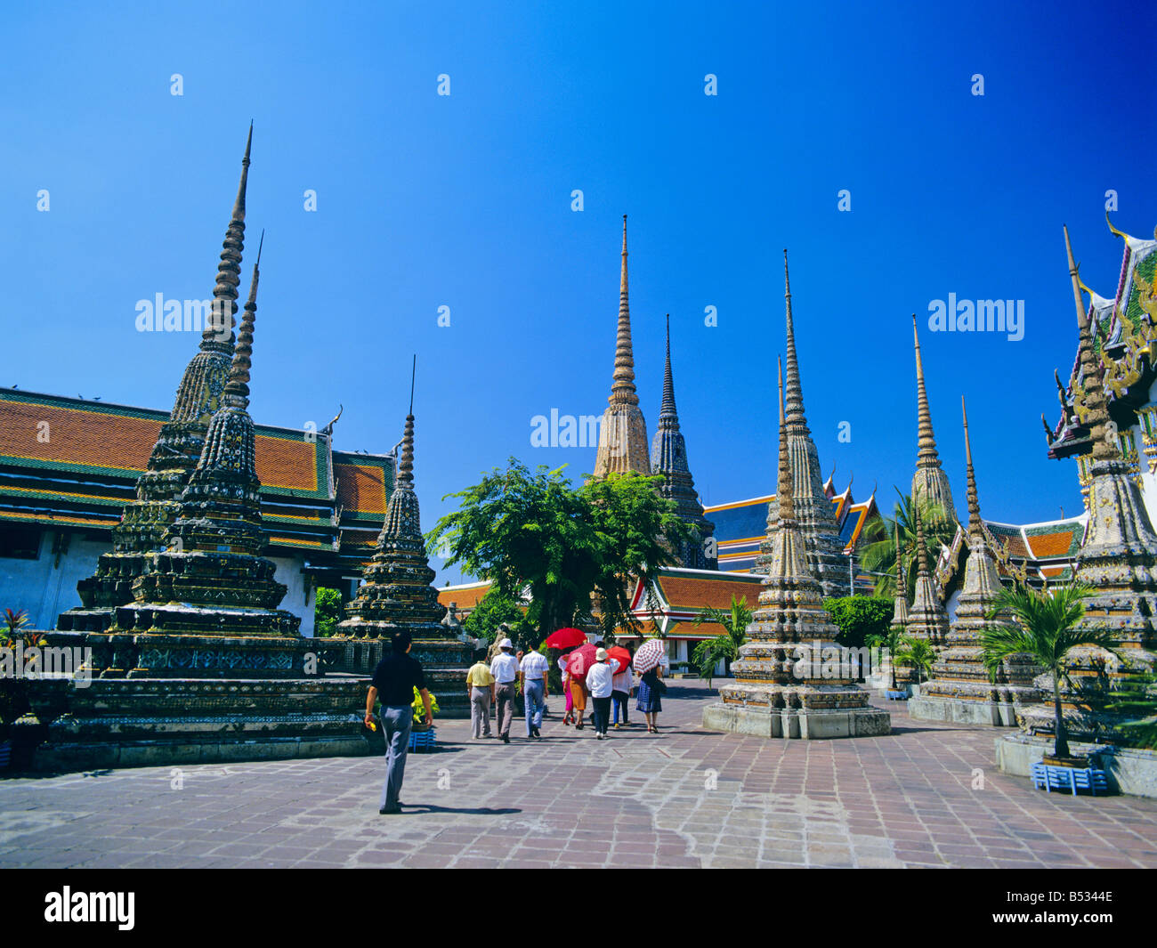 The Temple of Reclining Buddha Wat Pho Bangkok Thailand Stock Photo - Alamy
