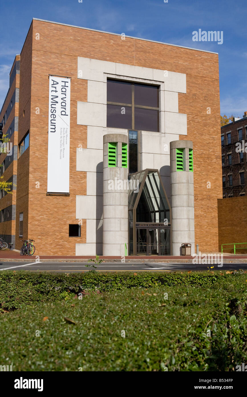Sackler Museum Harvard University Cambridge Massachusetts Stock Photo ...