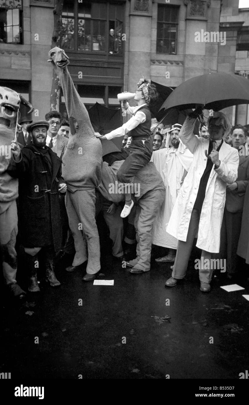 London University students "Rag". October 1952 C5183-002 Stock Photo ...