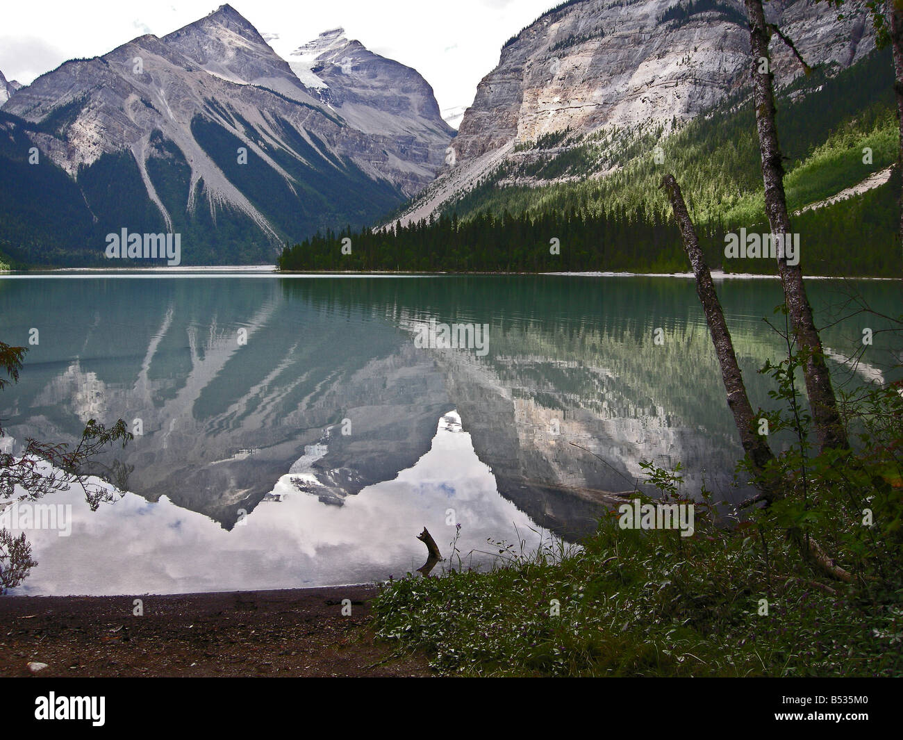Kinney Lake at Mount Robson Provincial Park BC Canada Stock Photo - Alamy