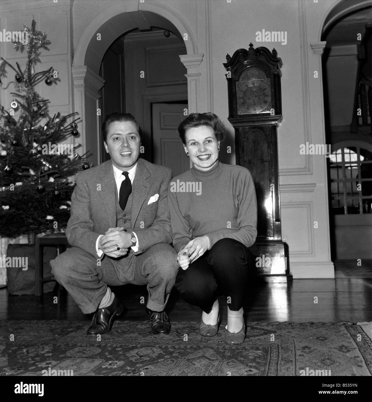 Richard Attenborough and Sheila Sim seen here at the family home ...