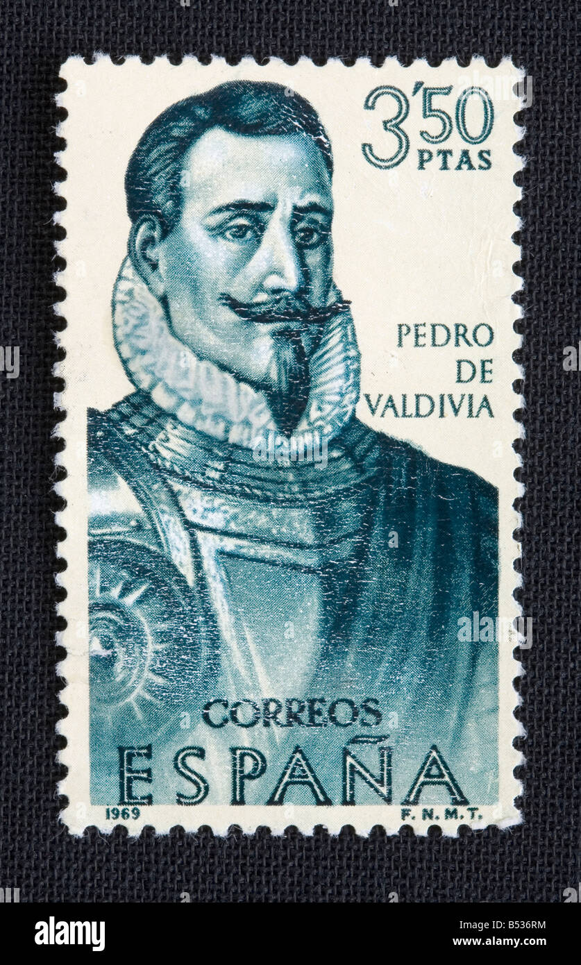 Spanish postage stamp Stock Photo - Alamy
