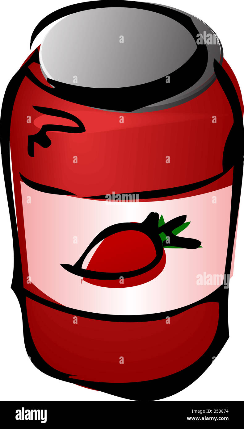 Jar of jam illustration 3d isometric style lineart sketch hand drawn ...