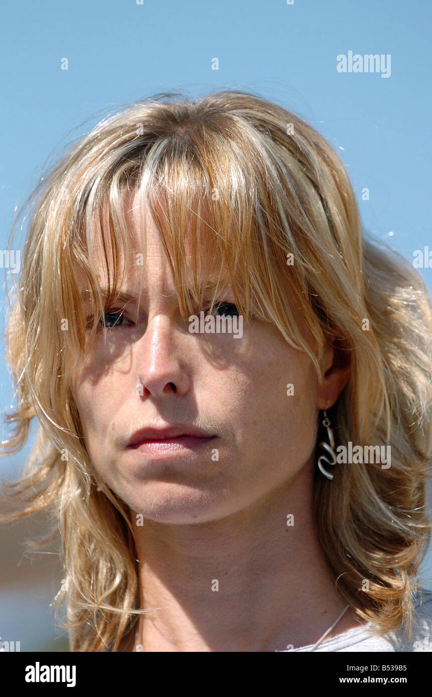 Mum of missing Madeline kate McCann at press conf today Stock Photo - Alamy