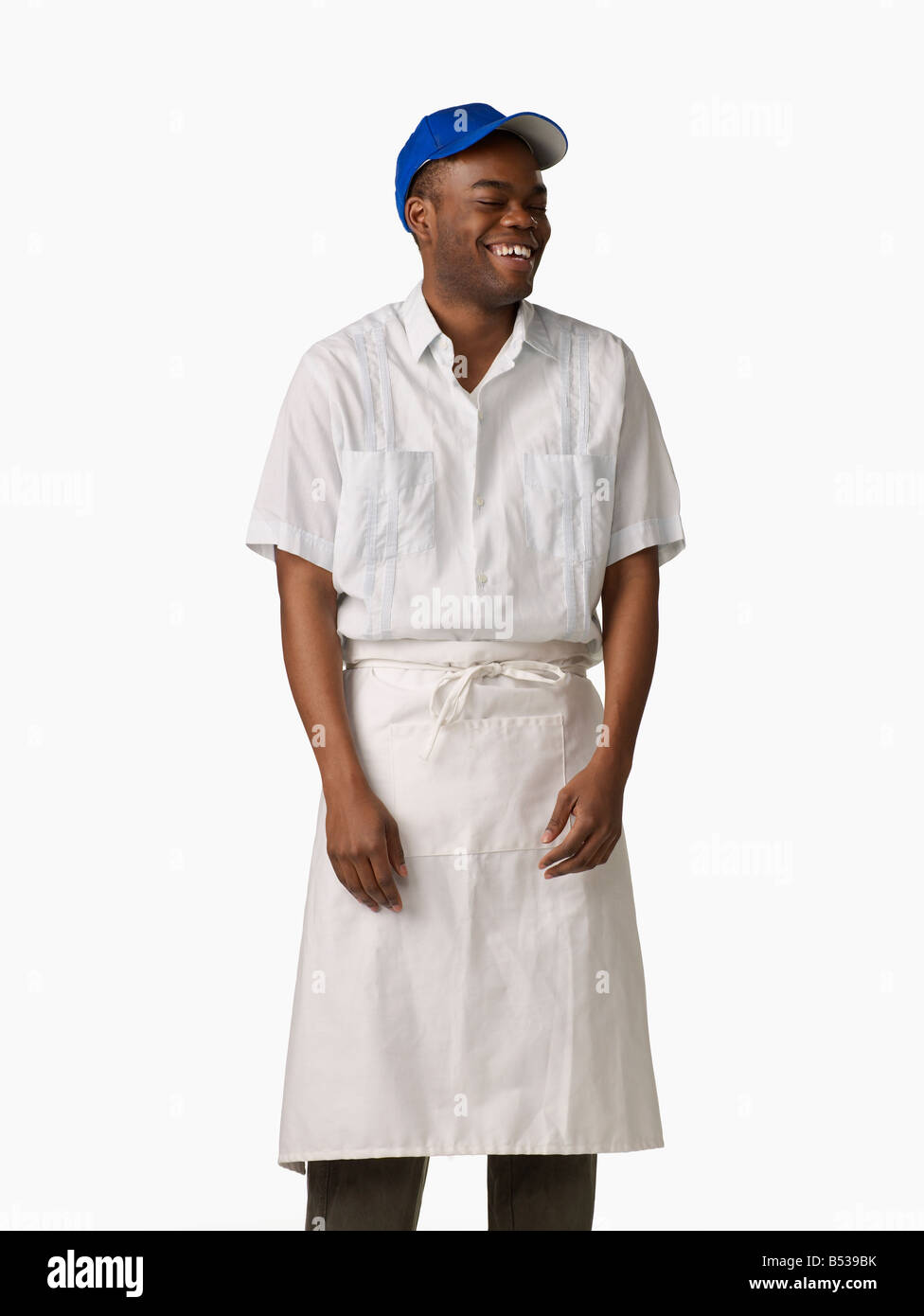 African man wearing cook’s uniform Stock Photo - Alamy