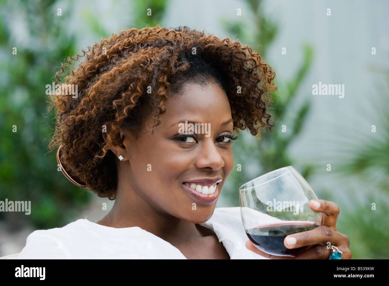 Mature woman red curly hi-res stock photography and images - Alamy