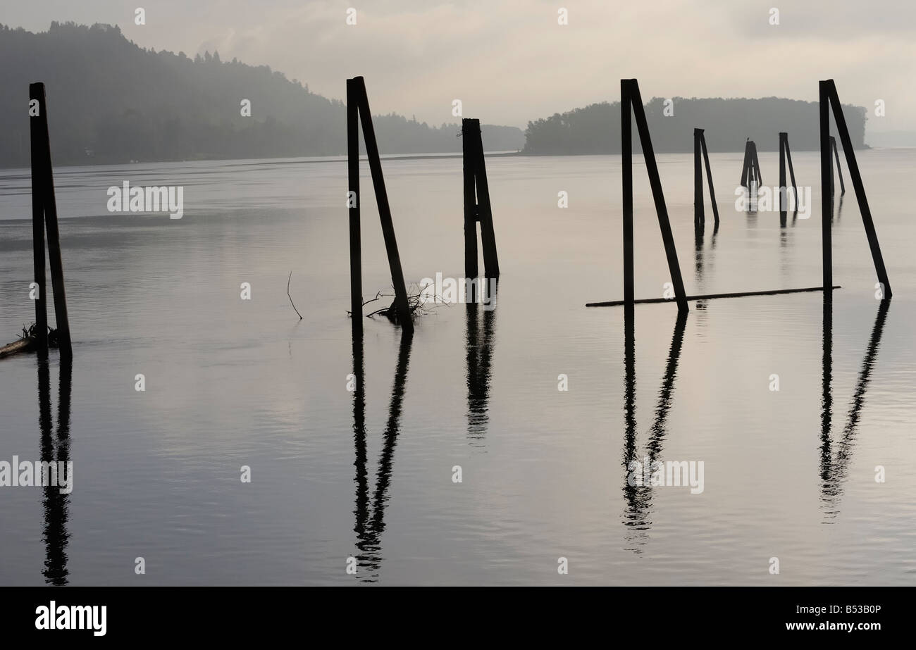 Abstract reflections in water Stock Photo - Alamy