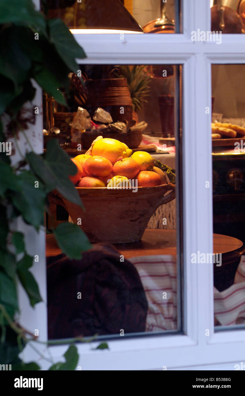View through a Christmas window Stock Photo - Alamy