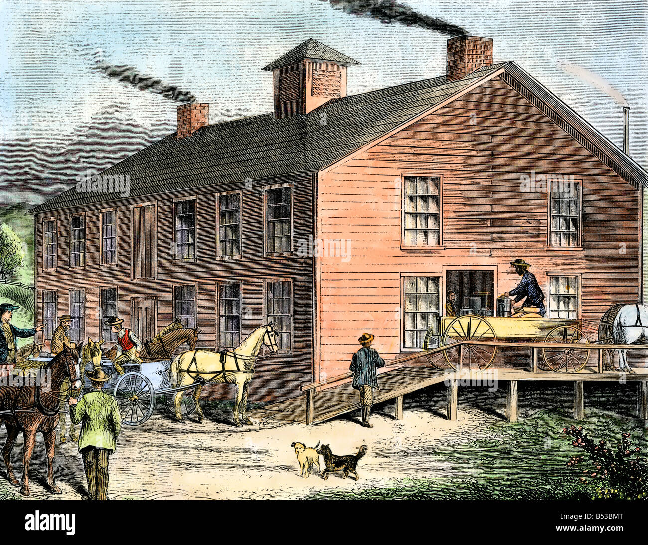 19th century factory america hi-res stock photography and images - Alamy