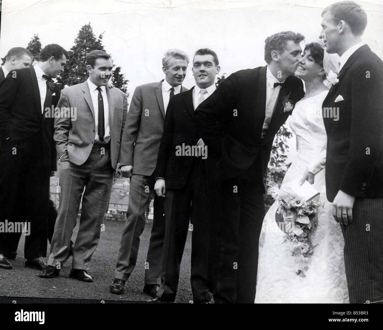 Pat Crerand wedding 1963 with wife Noreen after the Wedding at St ...