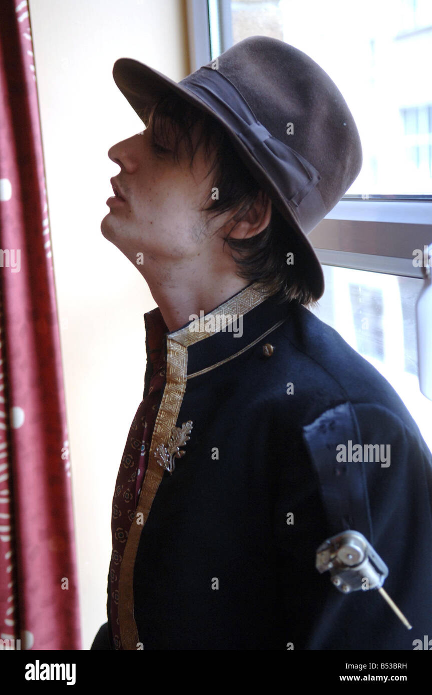 Pete Doherty pictured at the Jurys hotel in Islington during an ...