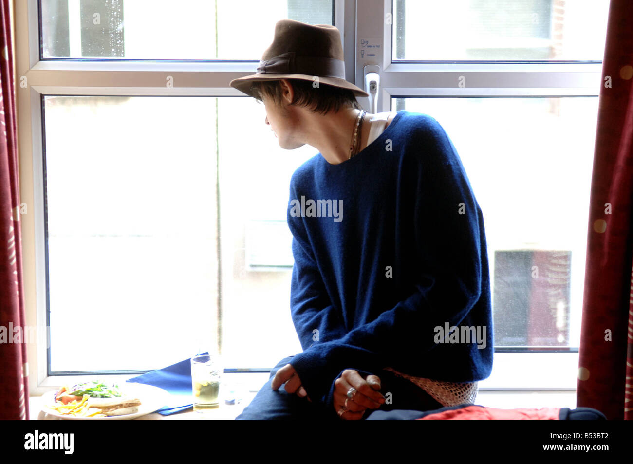 Pete Doherty pictured at the Jurys hotel in Islington during an ...