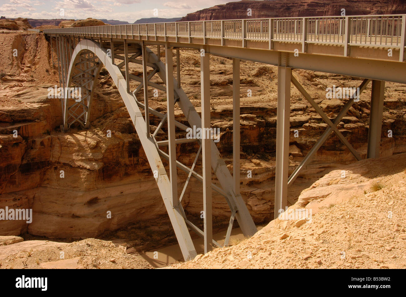 Highway 95 bridge over the Colorado River Utah Stock Photo - Alamy