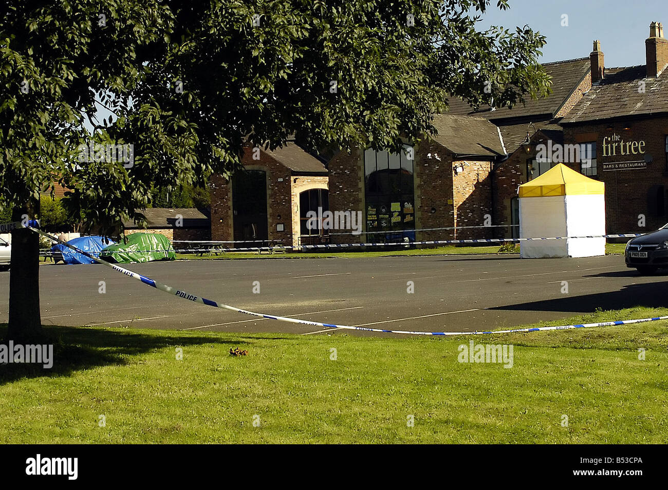 The car park of the Fir Tree Pub in Croxteth Liverpool where 11 year ...
