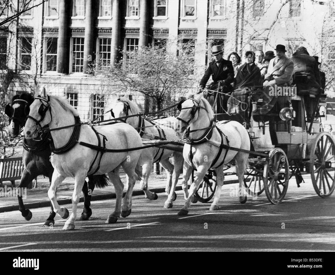 The Bath to London stage coach runs again. The coach leaving Bath on ...