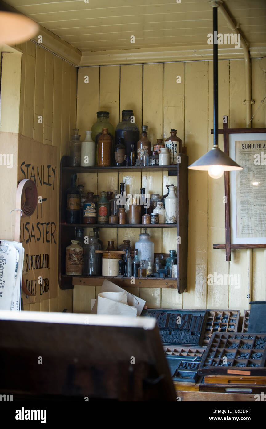Bottles of Inks in the corner of an old print room Stock Photo - Alamy