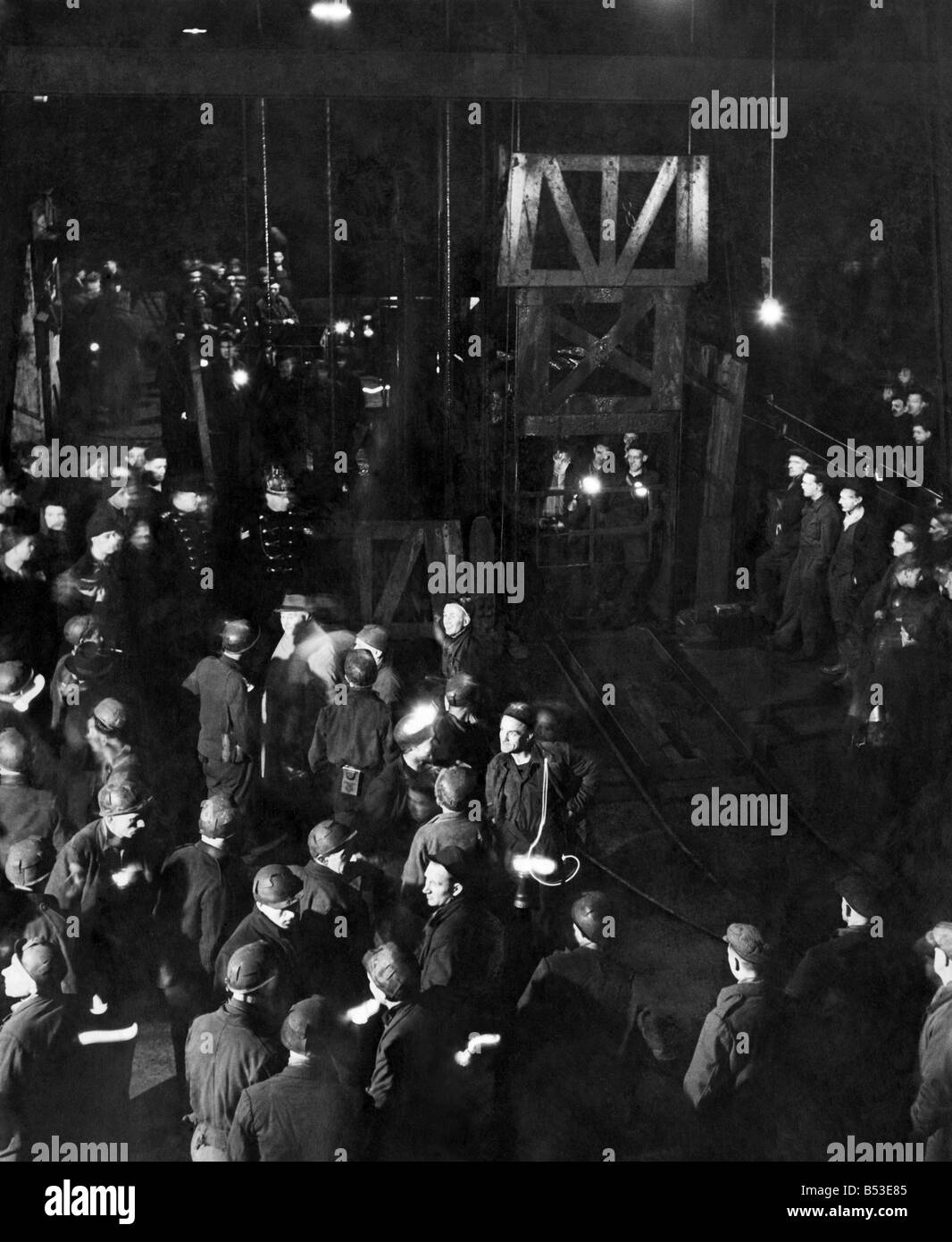 Immediately after the vesting ceremony miners were waiting at the pit ...