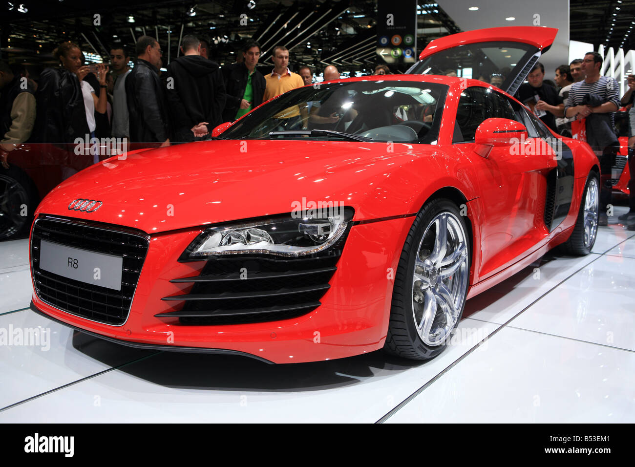 Audi R8 at the Paris motor show - salon d'automobiles Stock Photo - Alamy