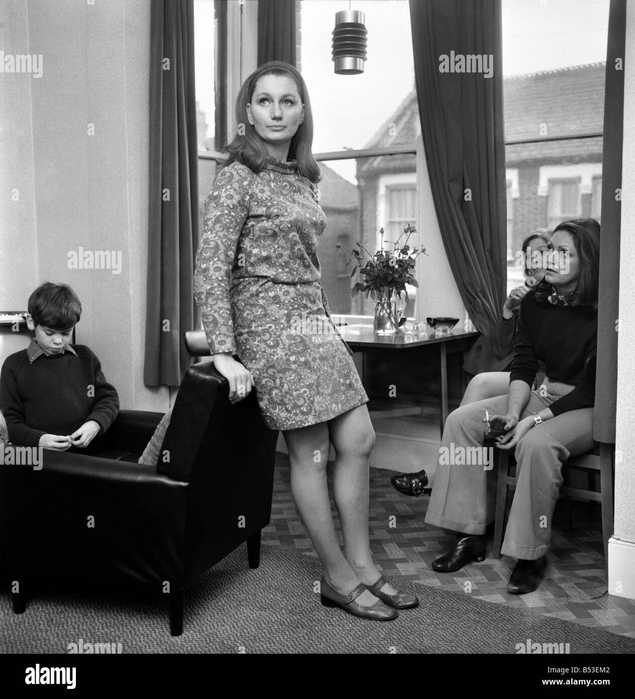 British family feature: Portrait of a middle aged woman and mother ...