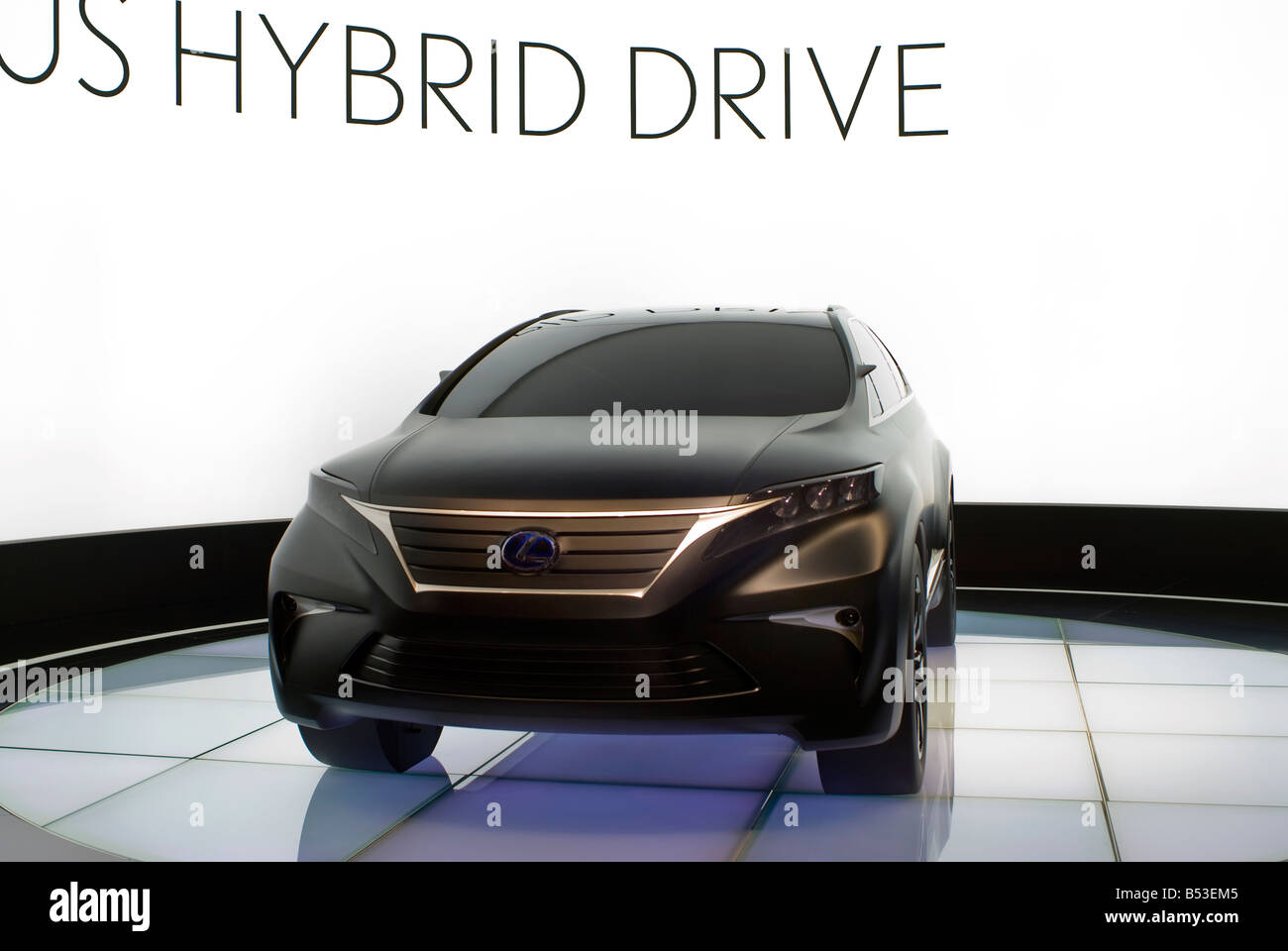 Paris France, Paris Auto Show, Electric Hybrid Motor Black "Concept Car ...