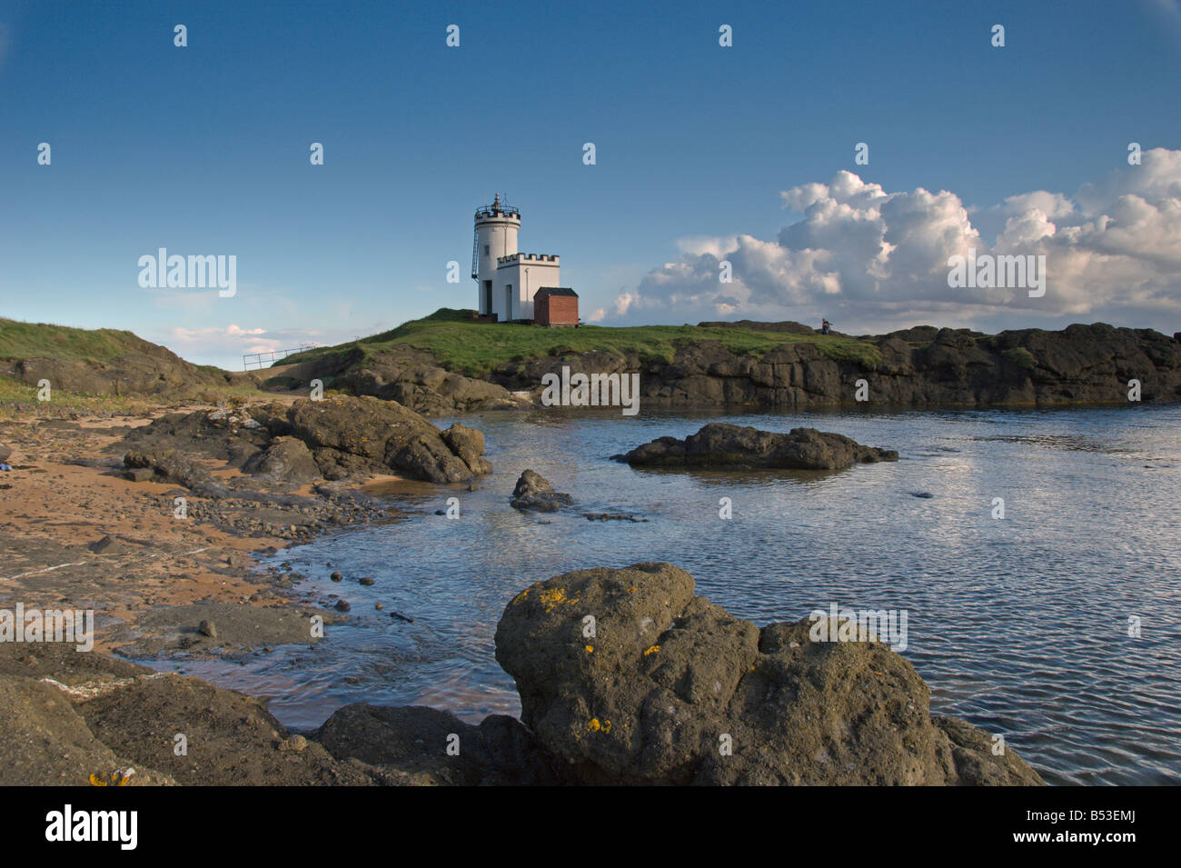 Lighthouse Elie Ness Neuk of Fife Fife Scotland August 2008 Stock Photo ...