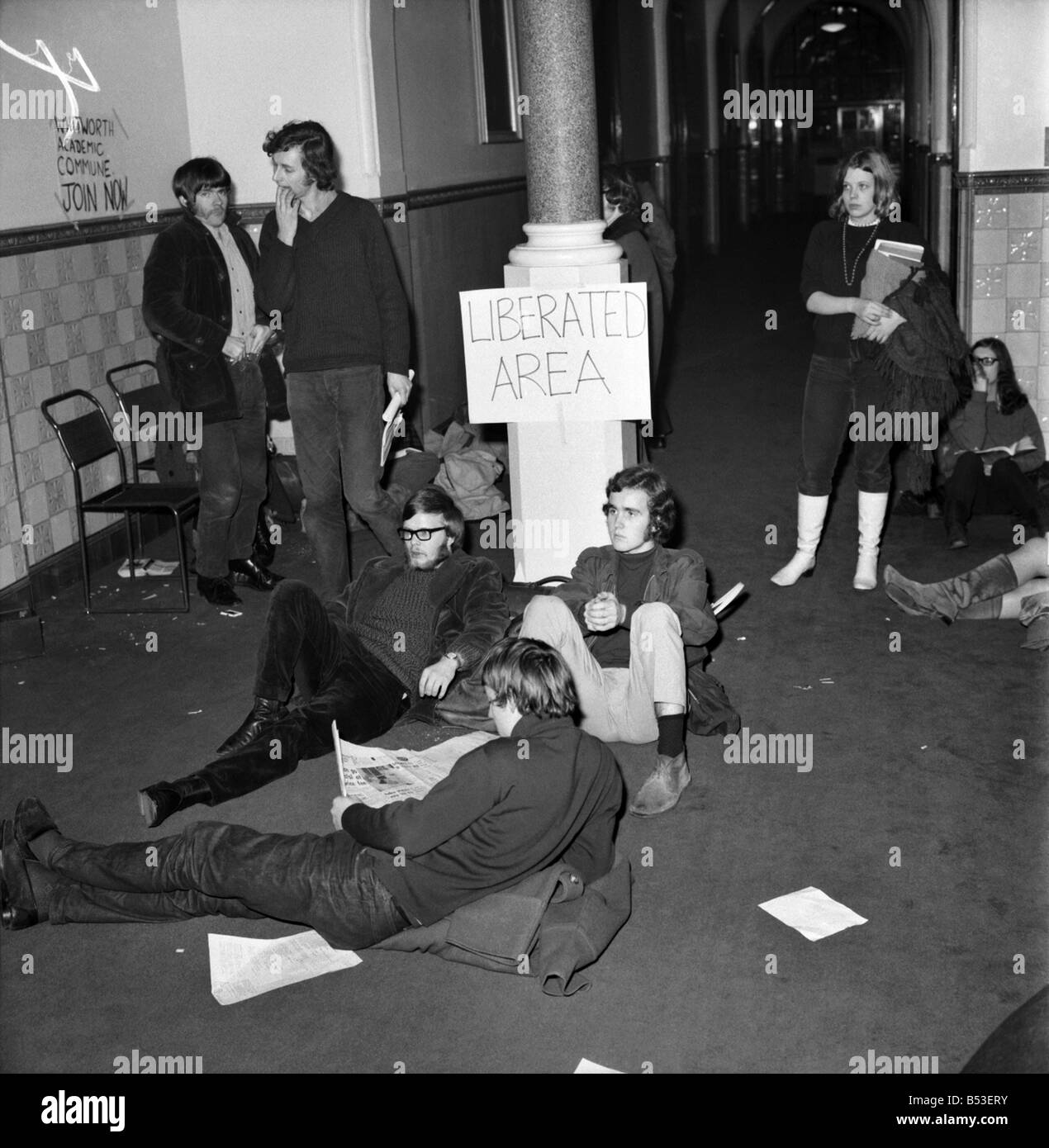 hree hundred students staged a take over in the Whitworth Building of ...
