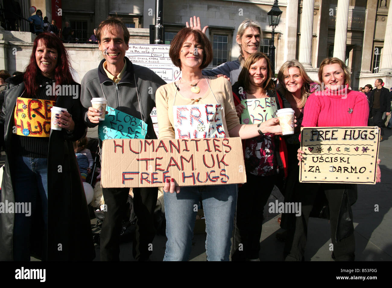 Free hugs hi-res stock photography and images - Alamy