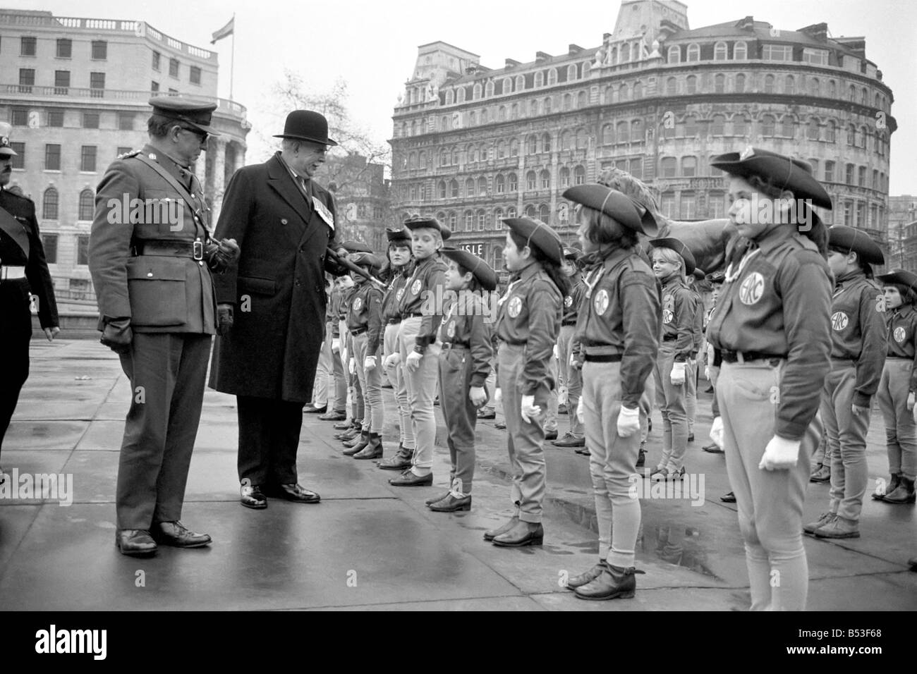 The Horse Rangers of the Commonwealth Association paraded in Trafalgar ...
