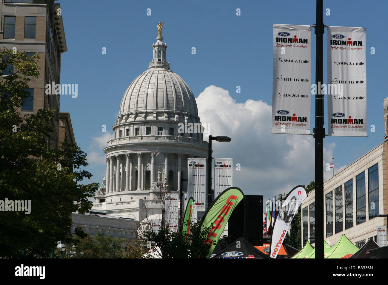 Madison Wisconsin State Capitol building Stock Photo - Alamy