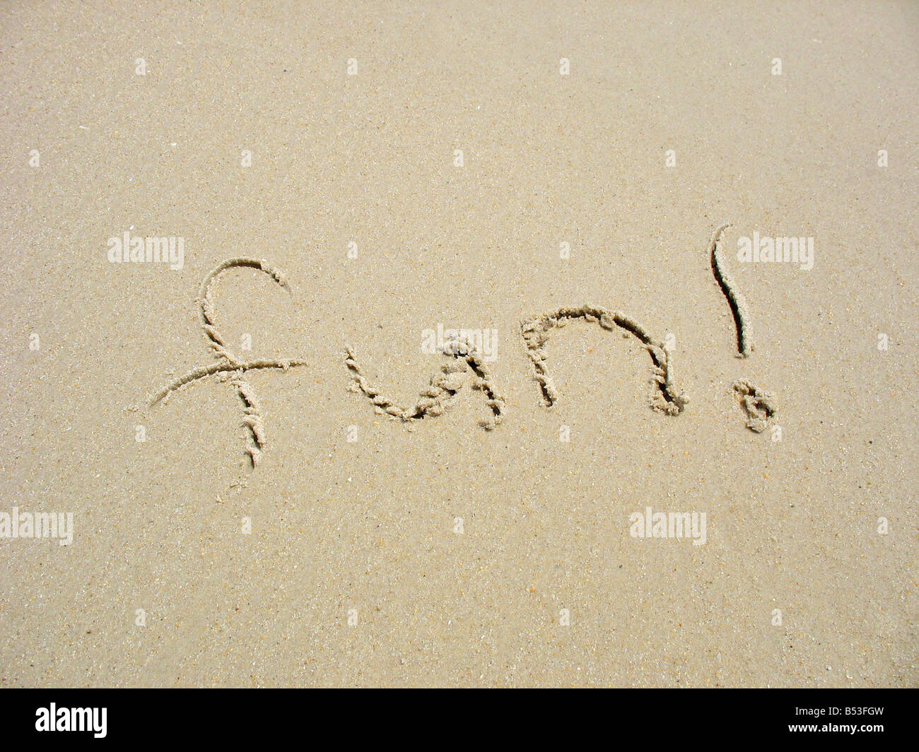 The Word Fun In The Sand
