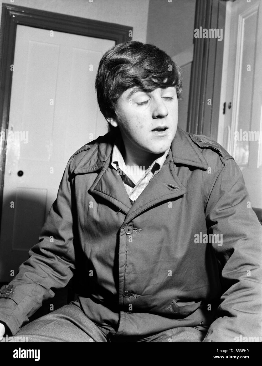 Portraits of teenagers. Boys and girls. December 1969 Z11848-004 Stock ...