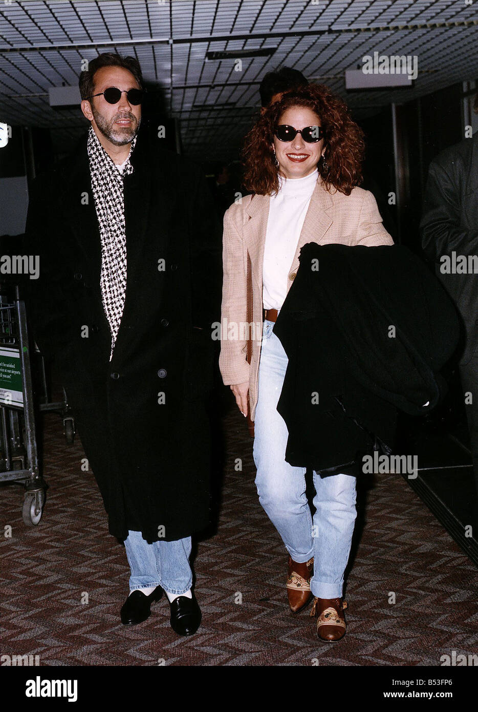 Gloria Estefan and husband Emilio at London airport Stock Photo - Alamy