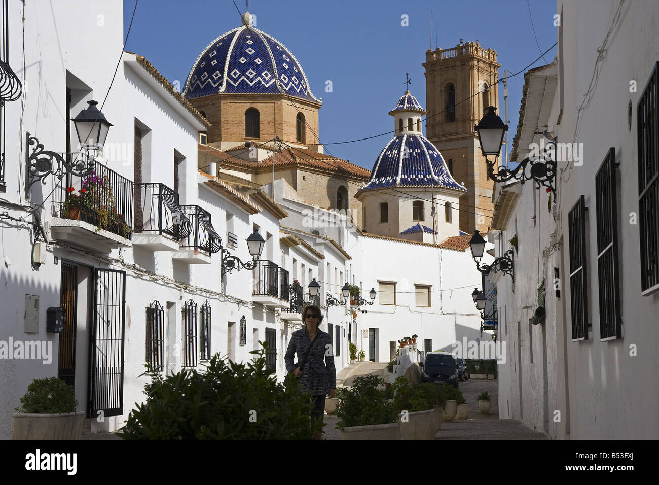 Street of Altea Alicante Spain Stock Photo - Alamy