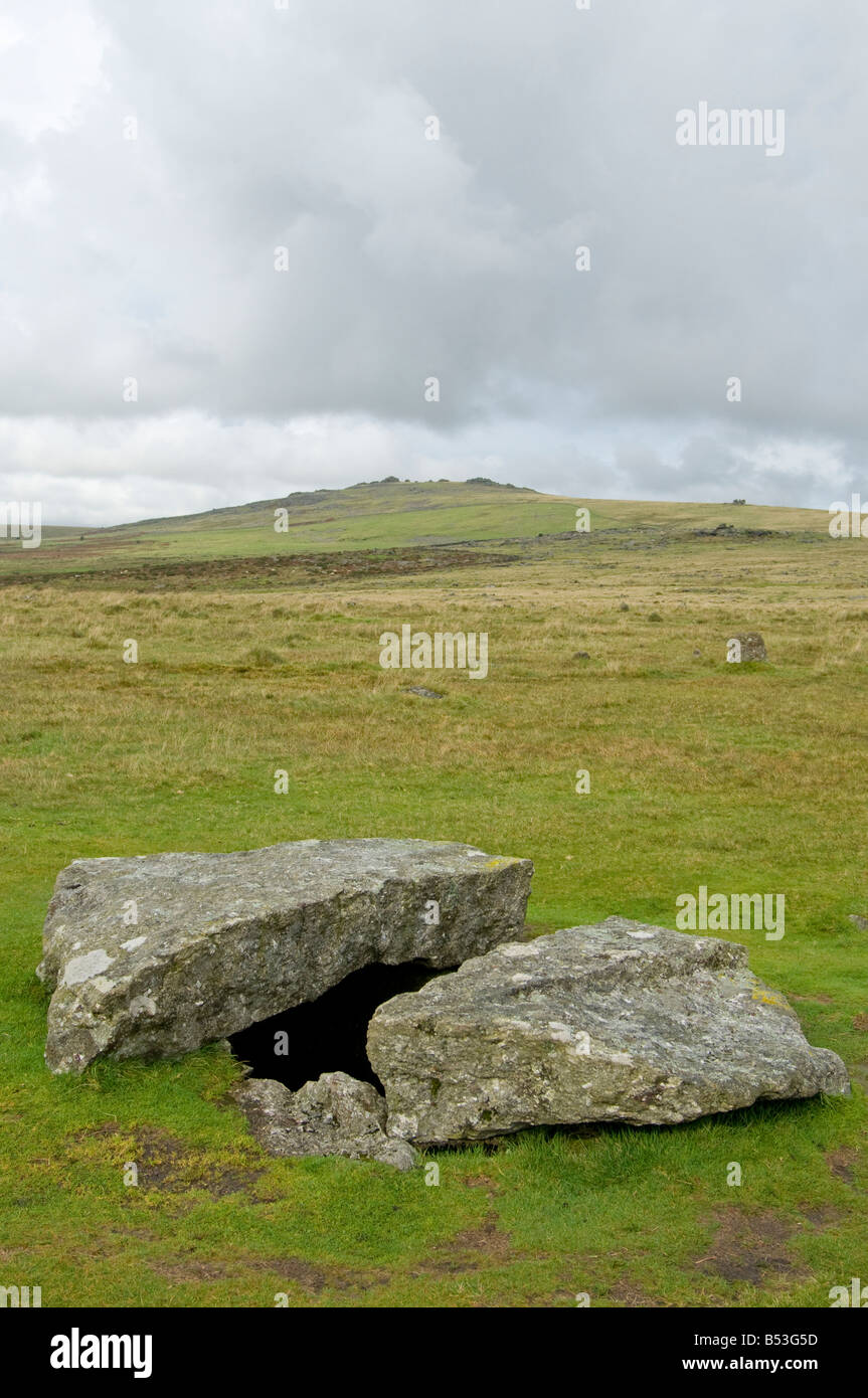 Merrivale Stones Dartmoor National Park West Country Devon England ...